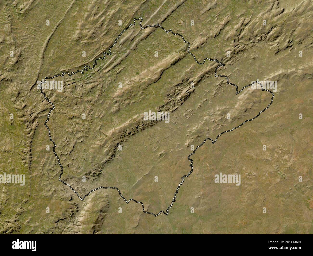Ruyigi, province of Burundi. Low resolution satellite map Stock Photo ...