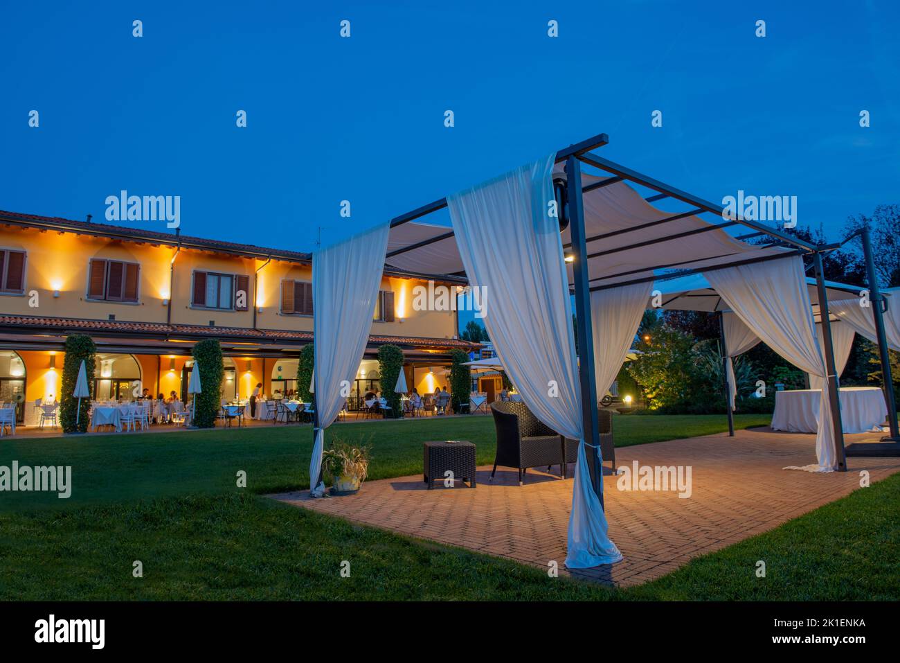 Garden gazebo at night hi-res stock photography and images - Alamy