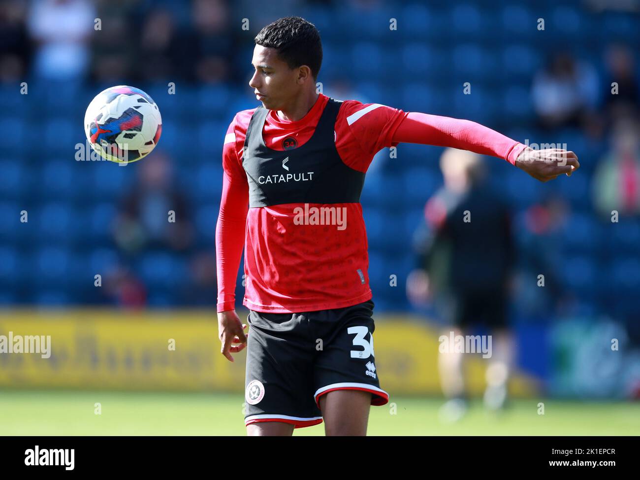 Preston, England, 17th September 2022. Kyron Gordon of Sheffield Utd ...