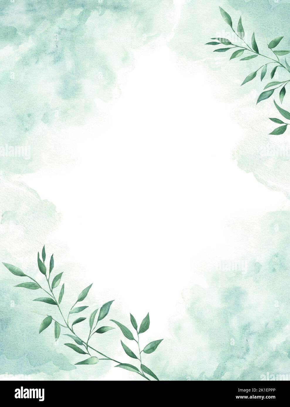 Floral background card. Rustic wedding invitation template with ...