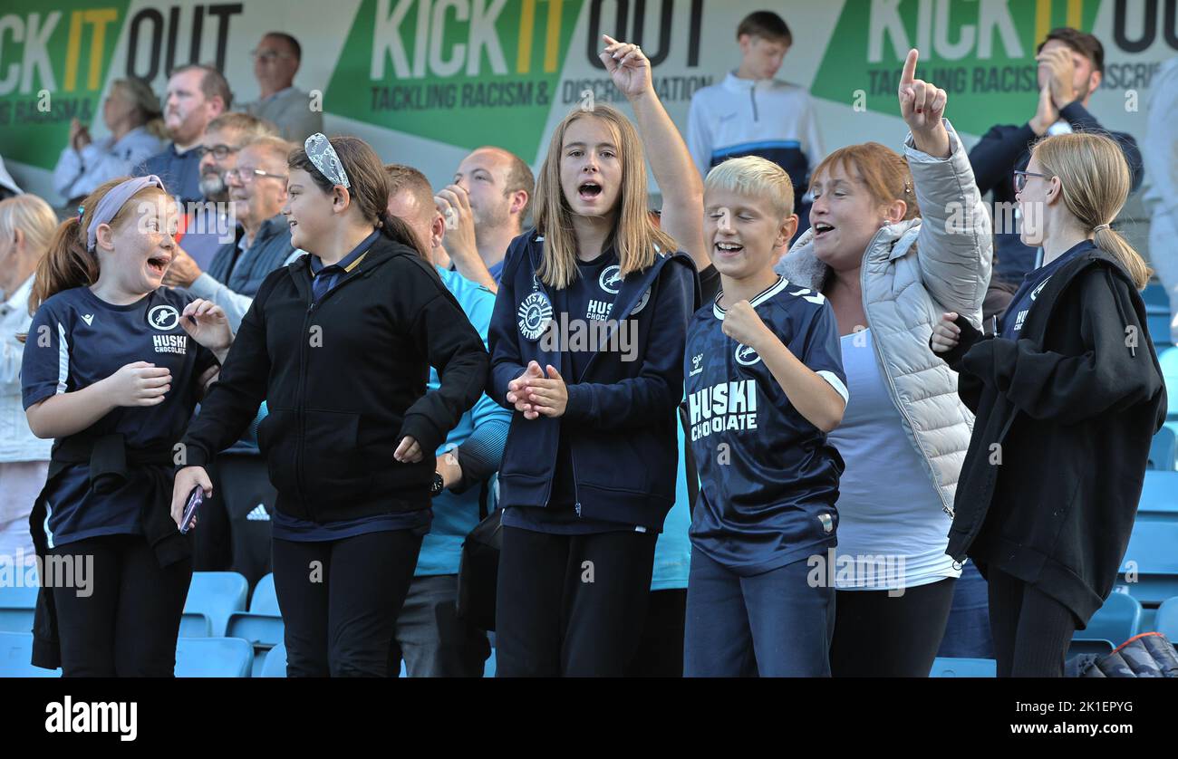 LONDON ENGLAND - SEPTEMBER 17 : Millwall Fans during Championship match ...