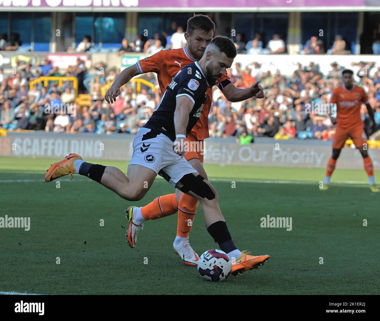 LONDON ENGLAND - SEPTEMBER 17 : Tom Bradshaw of Millwall in action ...