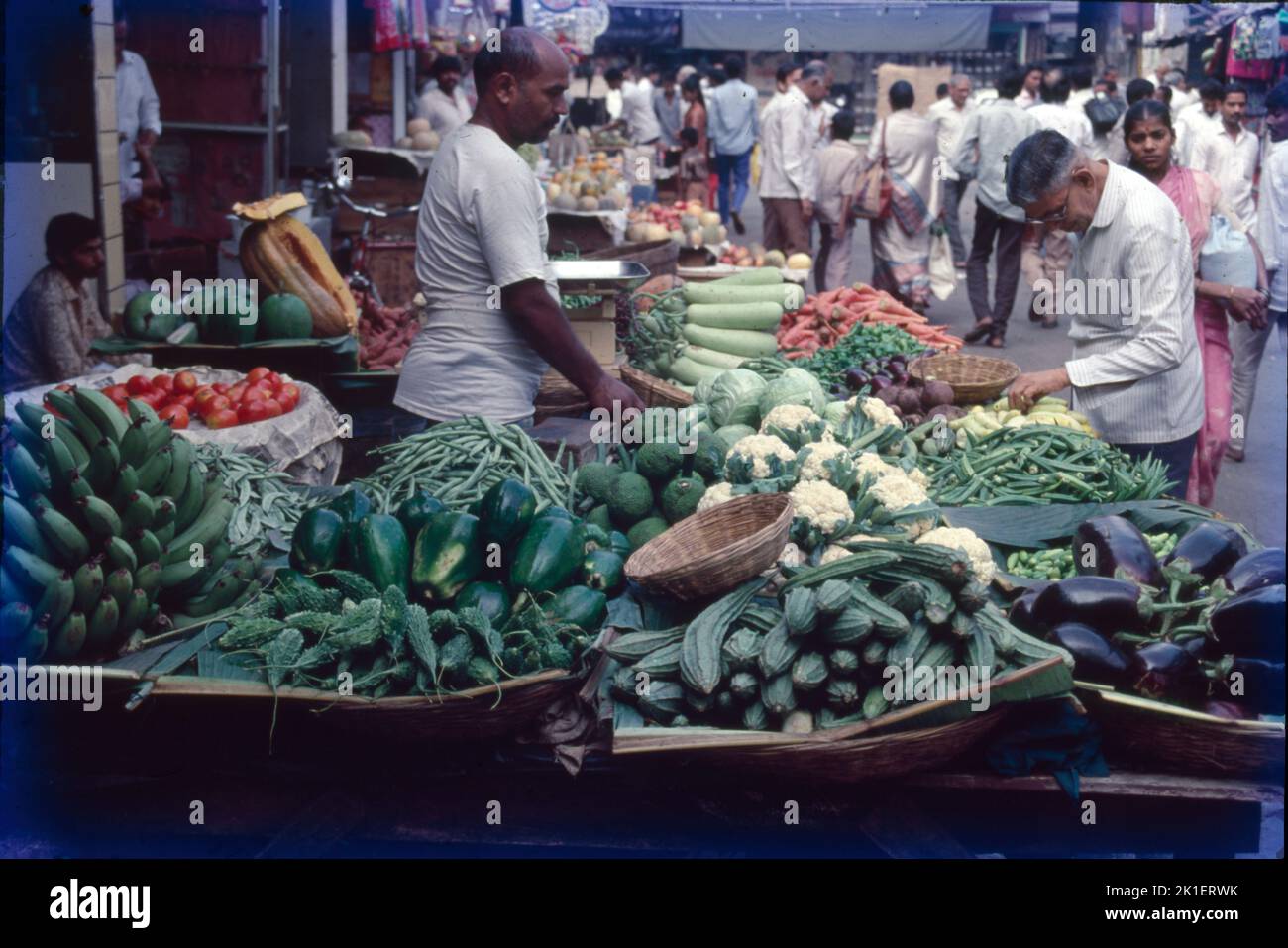 Vegetable Seller, Byculla Market, Mumbai Stock Photo - Alamy