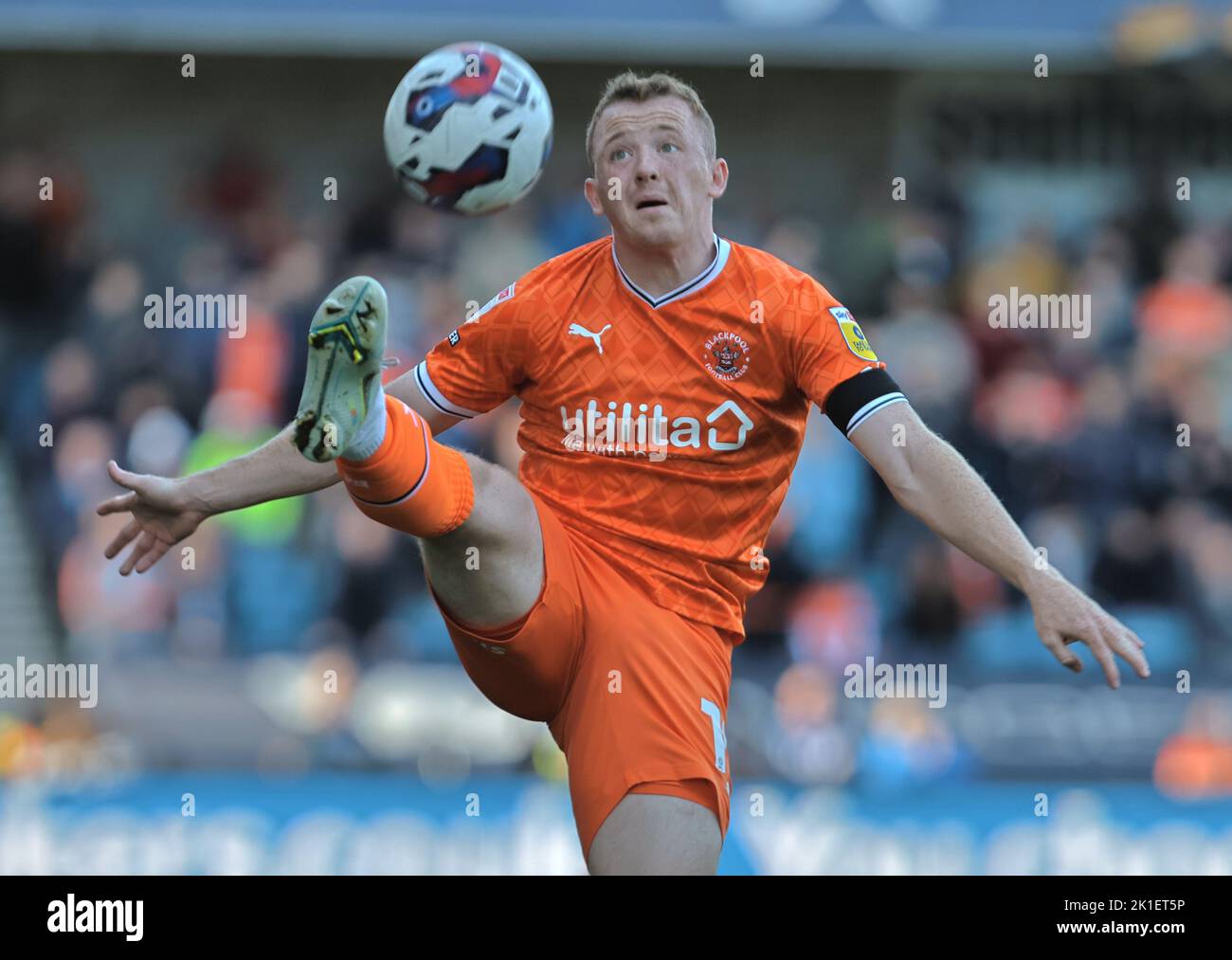 LONDON ENGLAND - SEPTEMBER 17 : Shayne Lavery of Blackpool in action ...