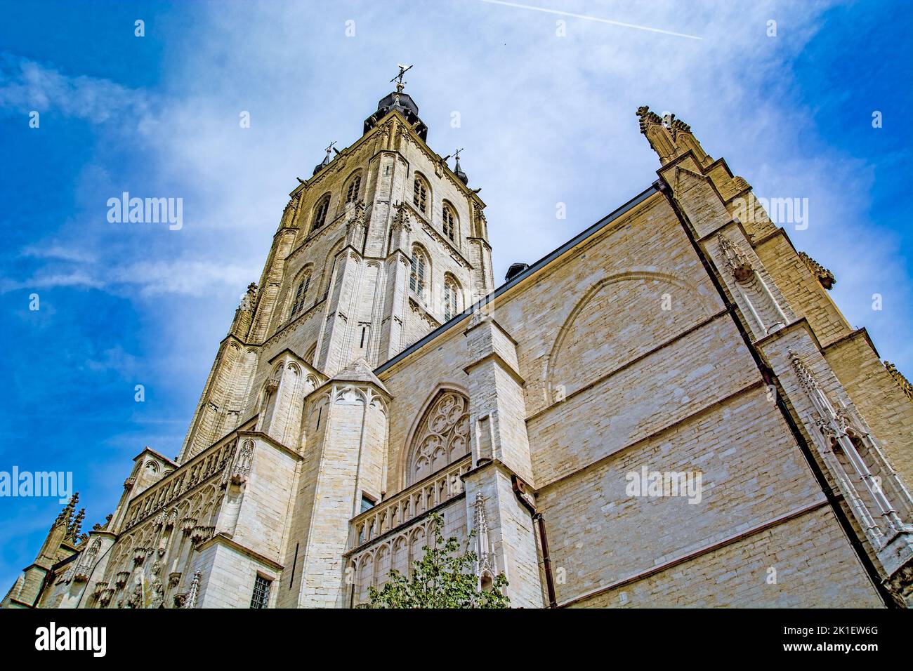 Church Our Lady of the Pool in Tienen, city in Flemish Brabant province ...