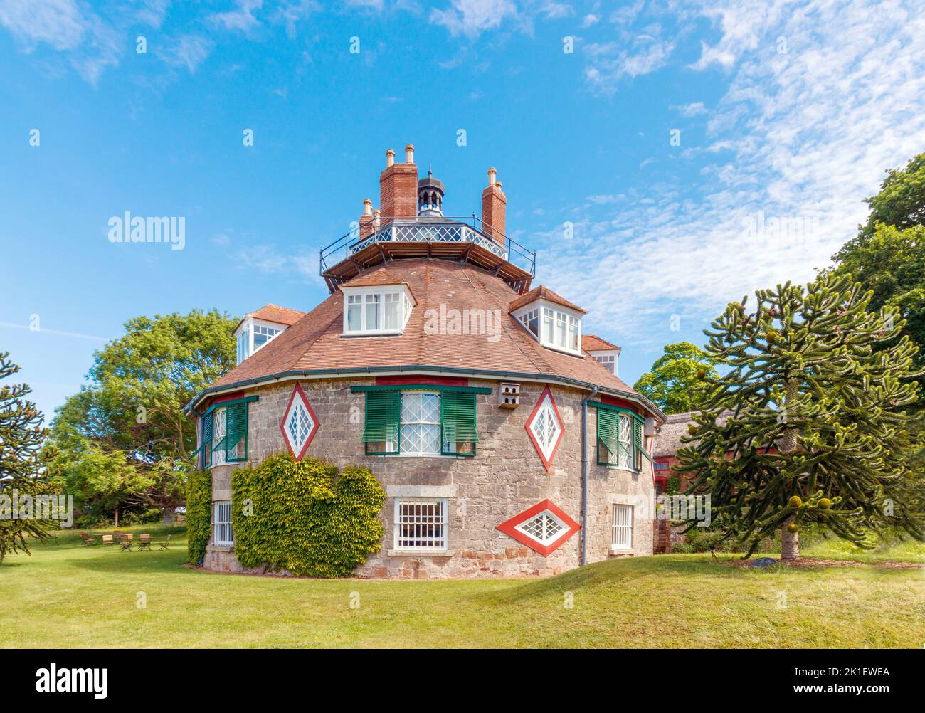 A la ronde round 16 sided quirky house national trust near exmouth ...