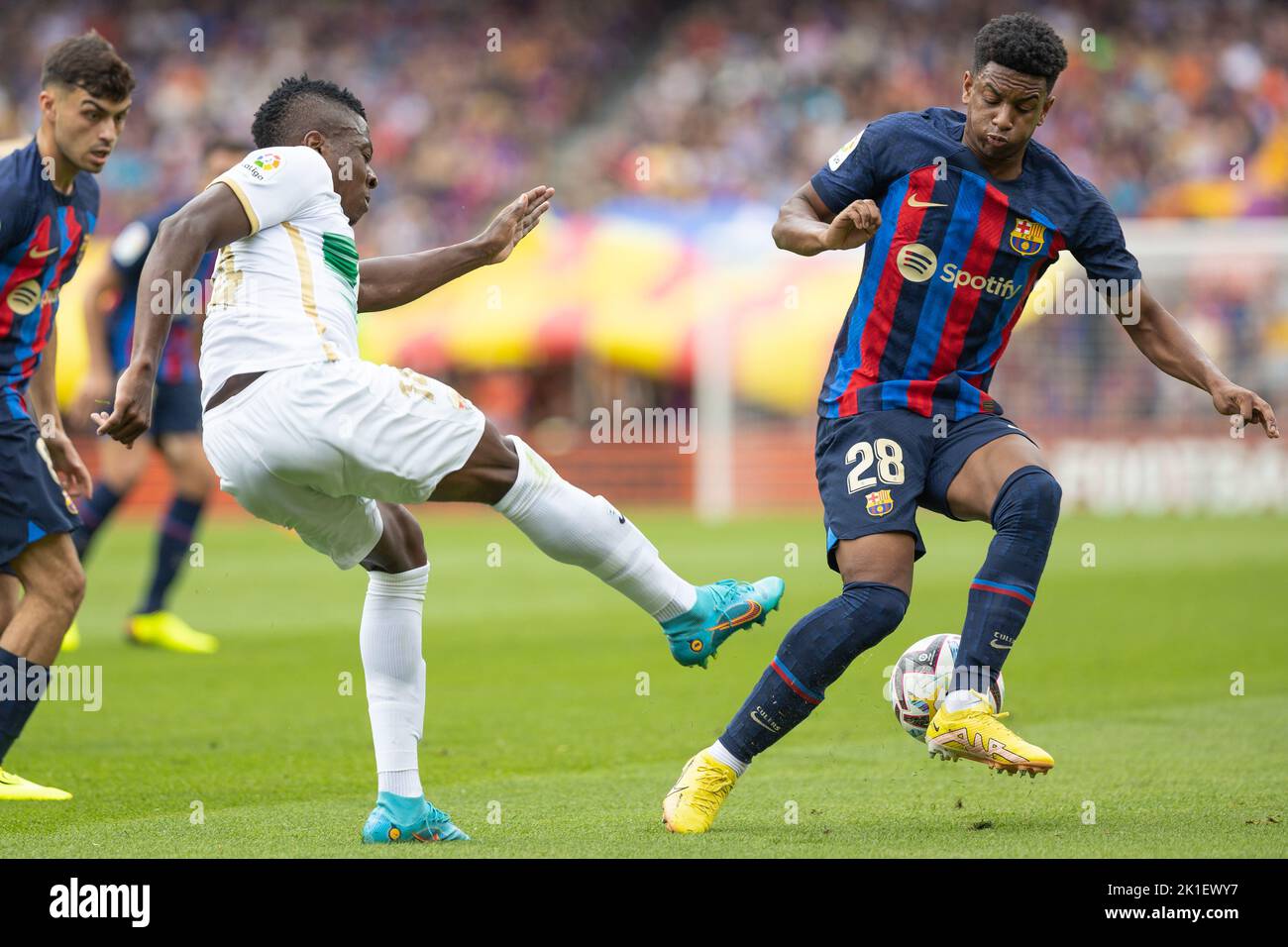 Alex Balde of FC Barcelona during the Liga match between FC Barcelona ...