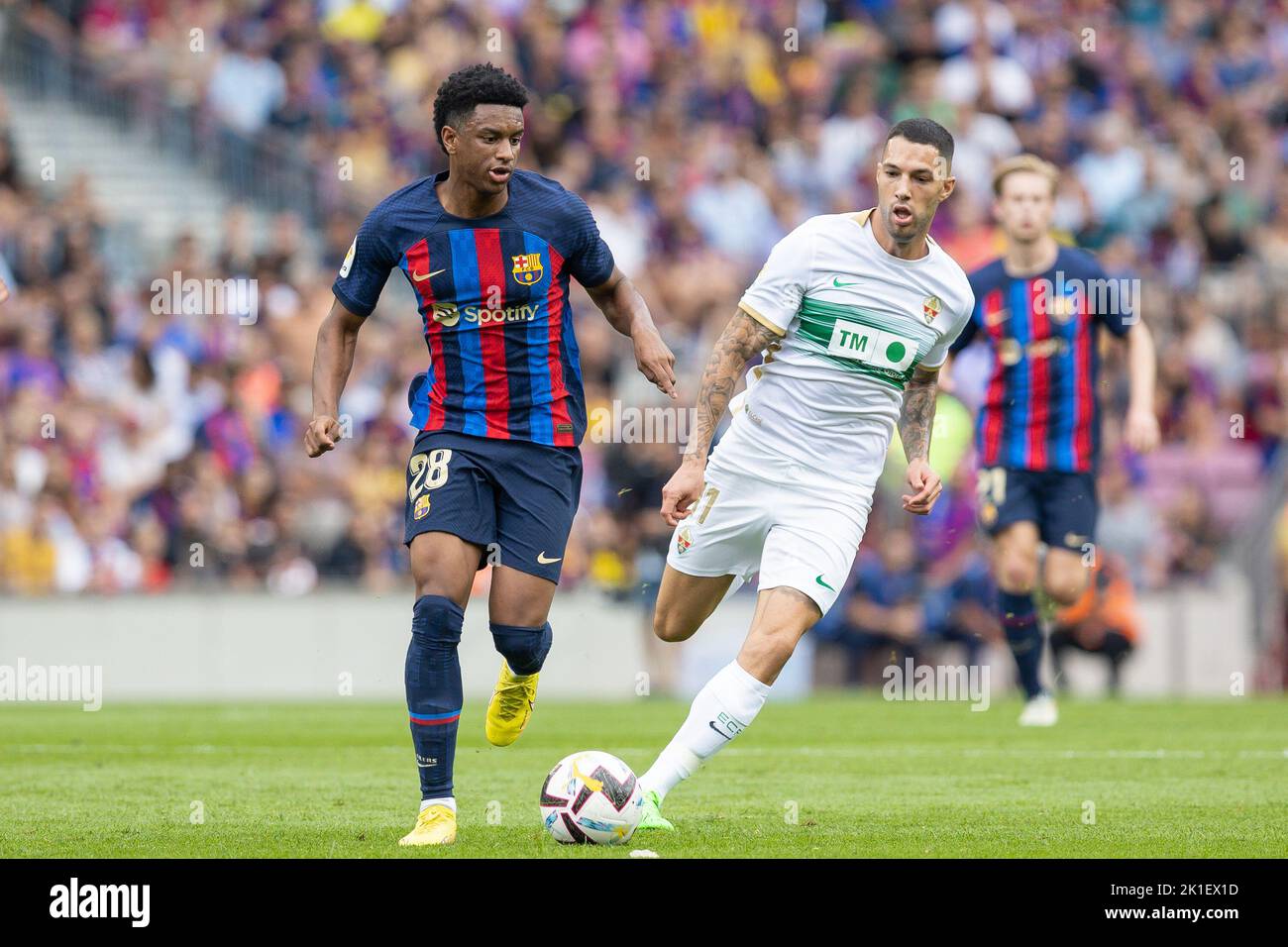Alex Balde of FC Barcelona during the Liga match between FC Barcelona ...