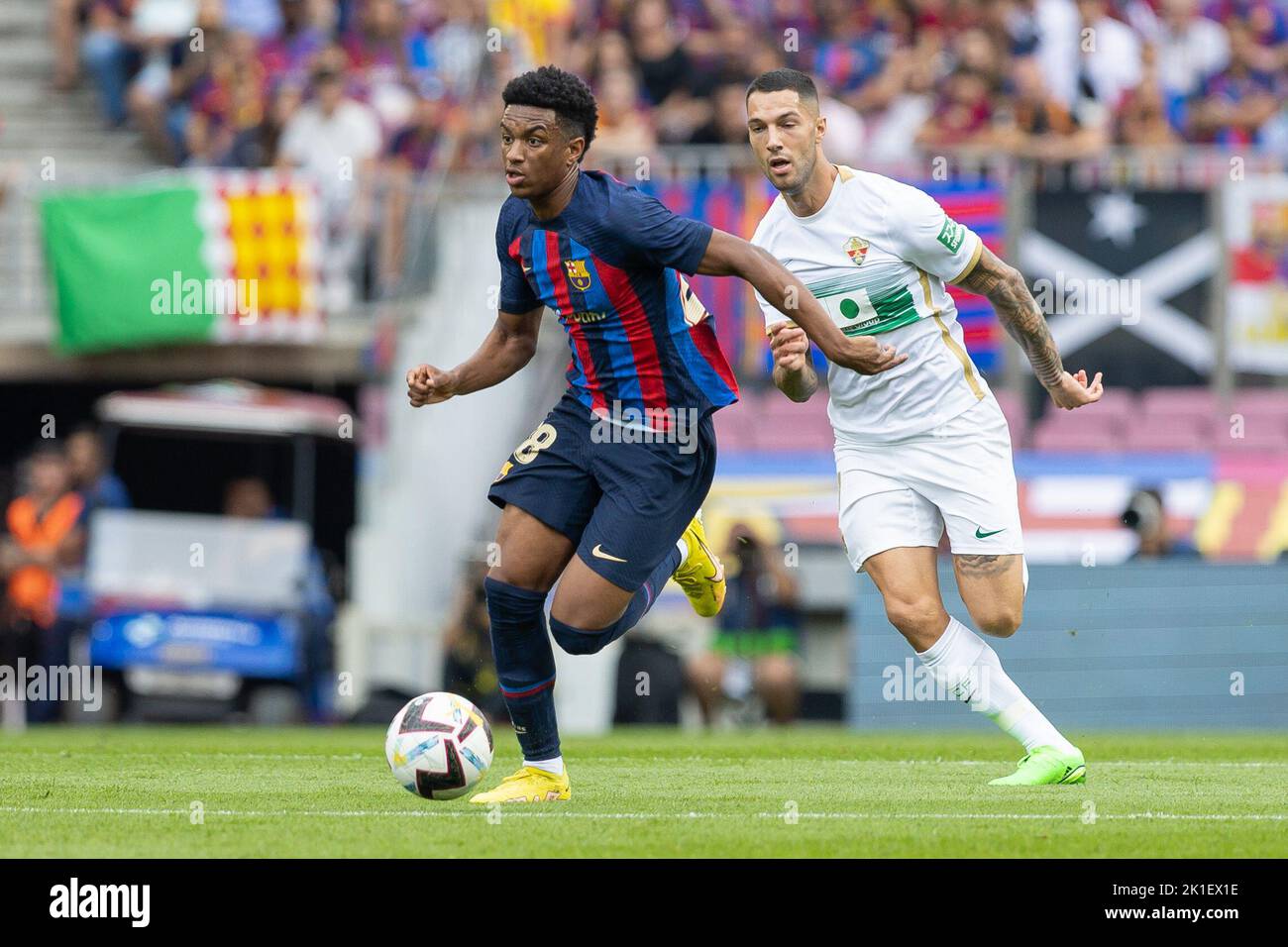 Alex Balde of FC Barcelona during the Liga match between FC Barcelona ...