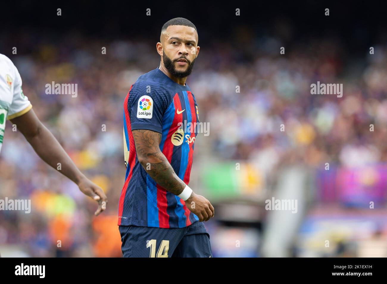 Memphis Depay of FC Barcelona during the Liga match between FC ...