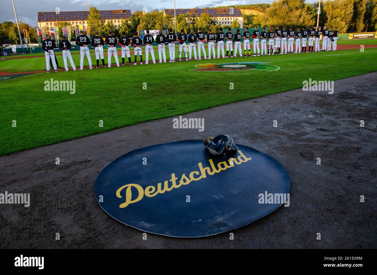 September 17, 2022, Regensburg, Bavaria, Germany: The German team ...