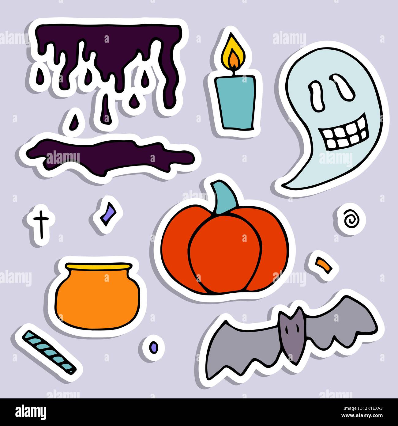 Candle hand spooky Stock Vector Images - Alamy