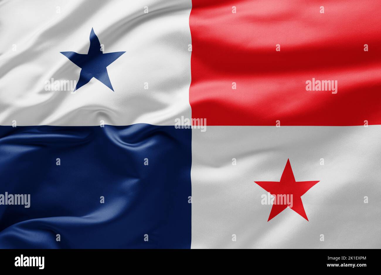 Waving national flag of Panama Stock Photo - Alamy