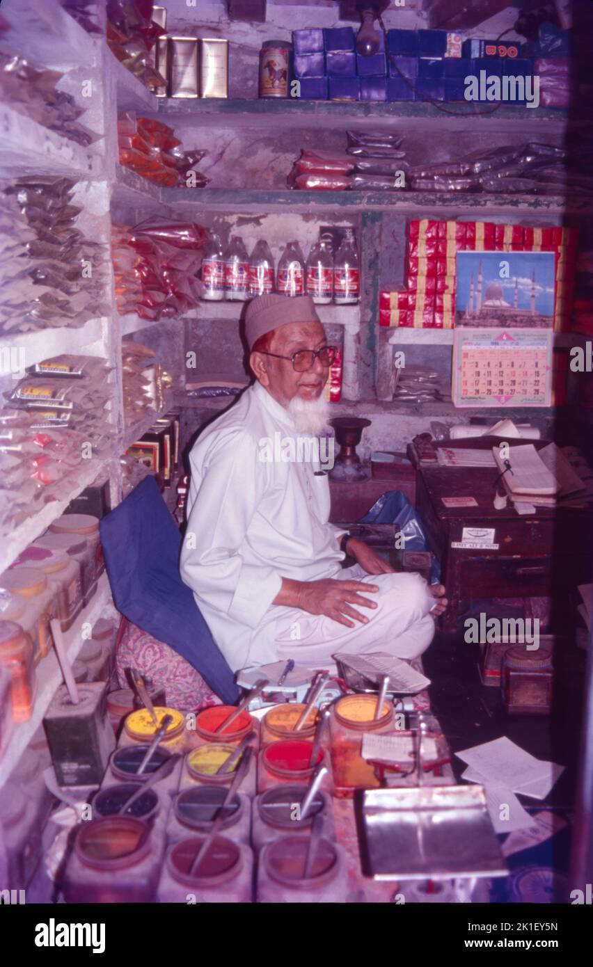 Color Shop at Akbari Gate, Lucknow, U.P Stock Photo - Alamy
