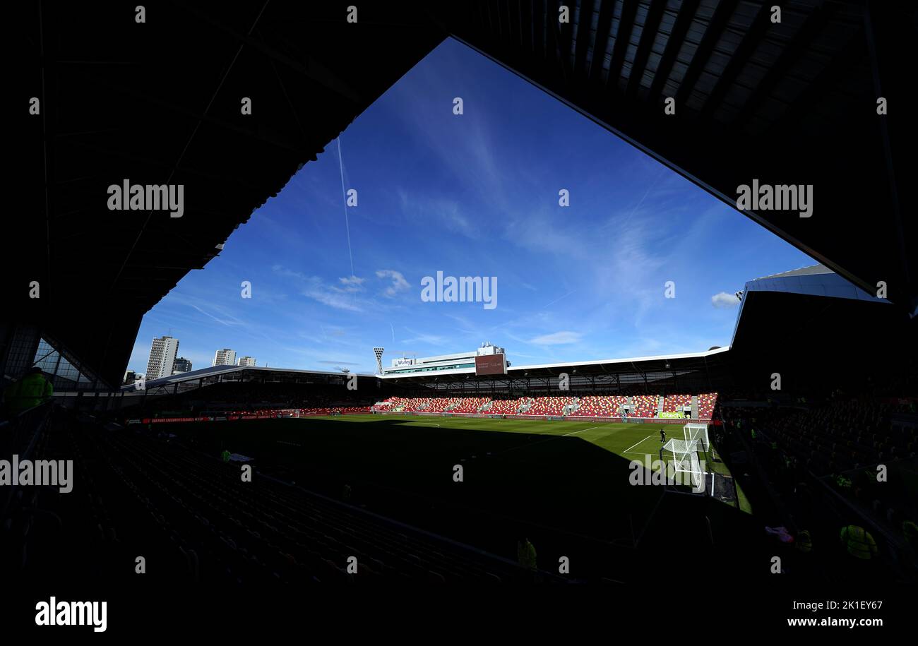 General view inside the stadium ahead of the Premier League match at ...
