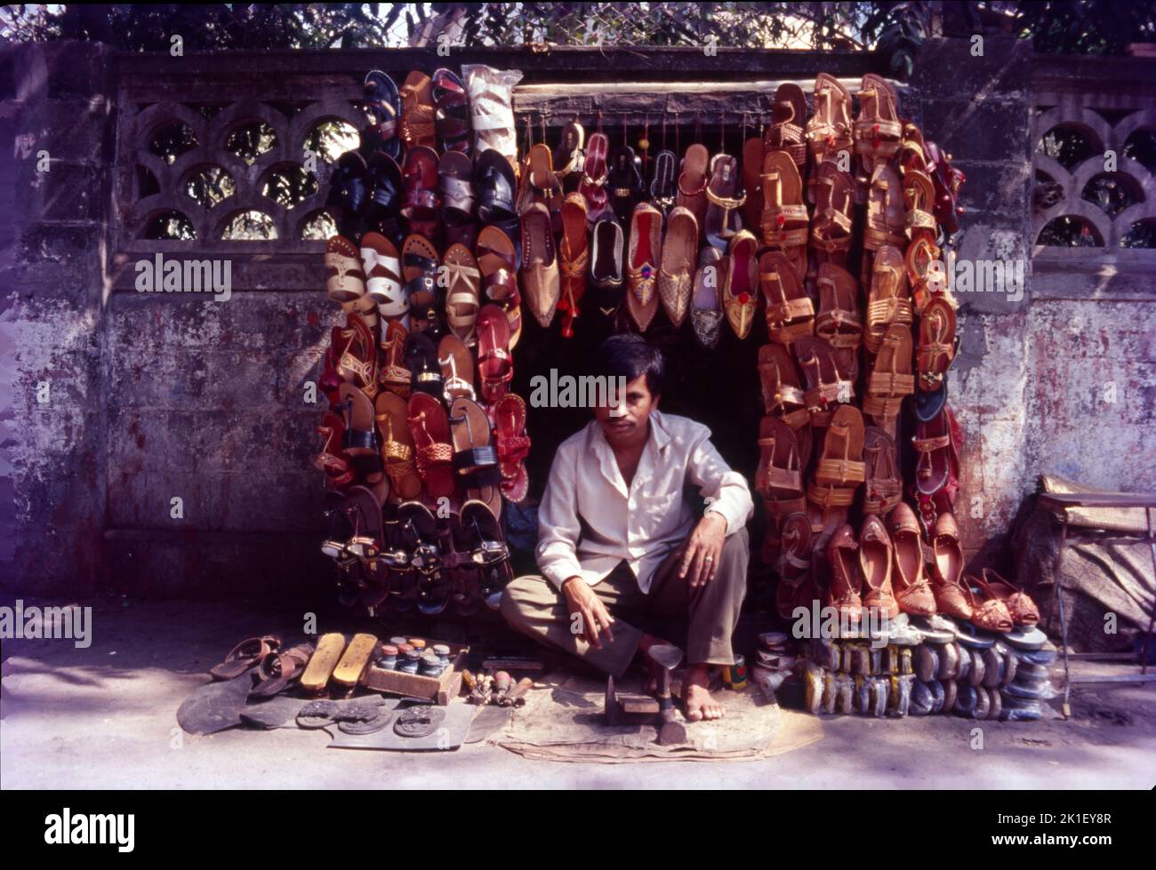 Chappals display hi-res stock photography and images - Alamy