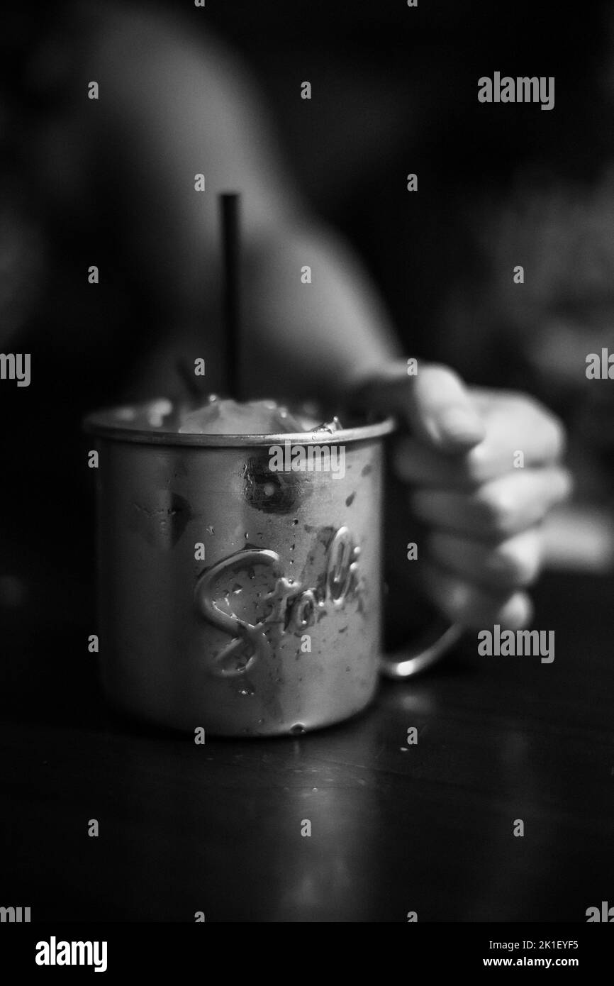 Shallow cup Black and White Stock Photos & Images - Alamy