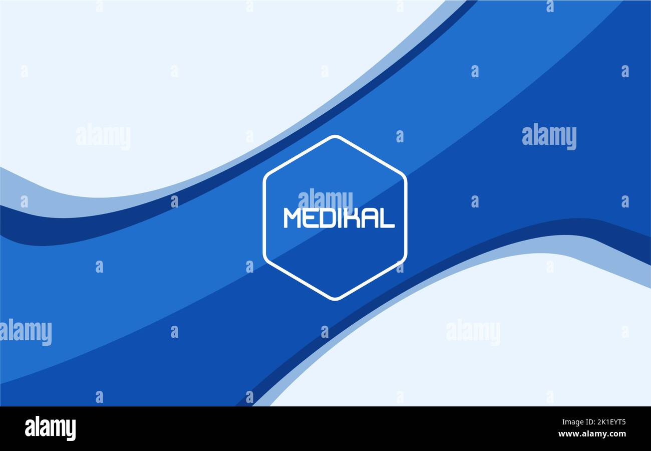 medical background minimal line illustration blue vector Stock Vector ...
