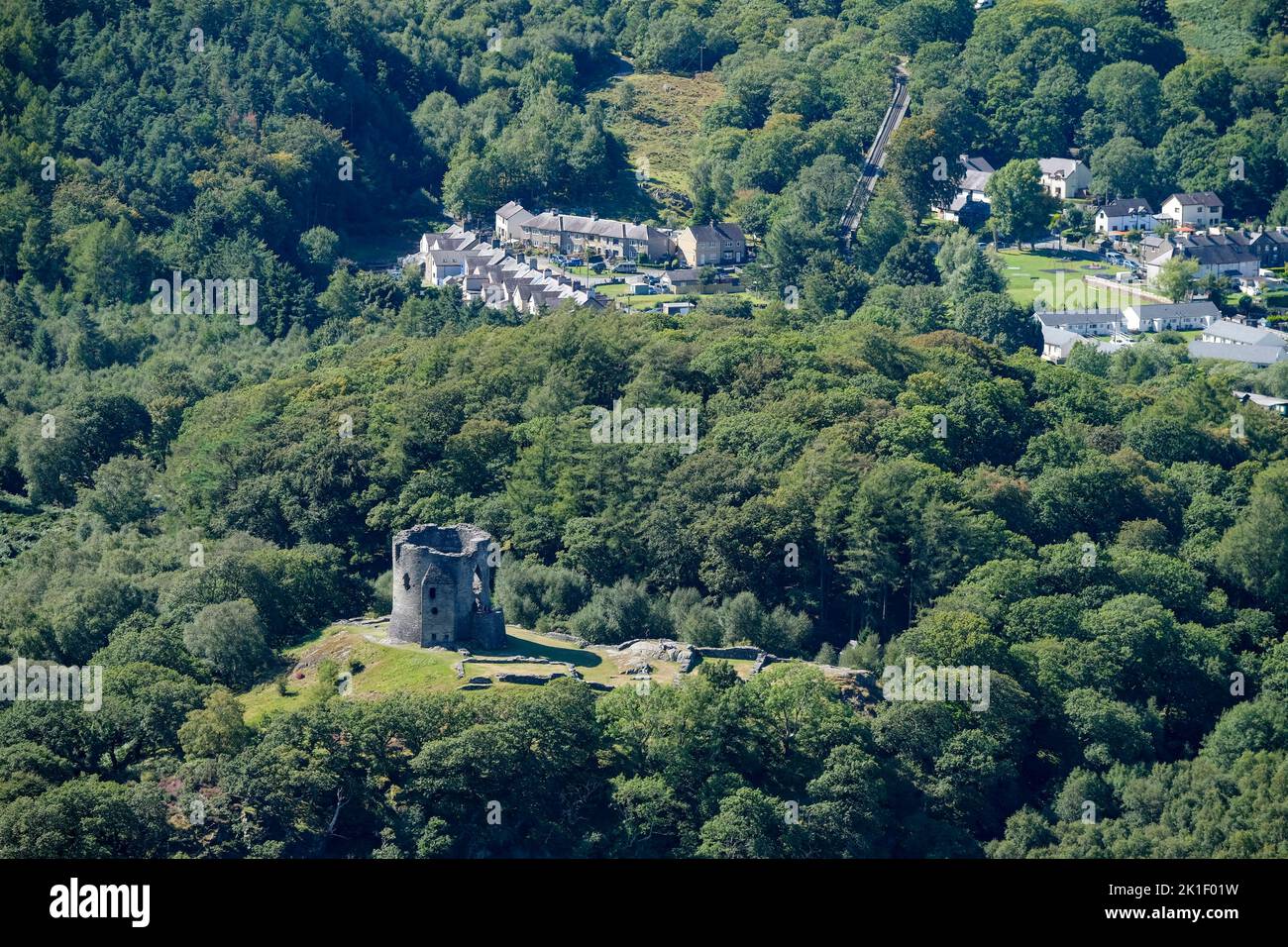 Dolbadarn Castle, sited at the base of Llanberis Pass, Gwynedd ...