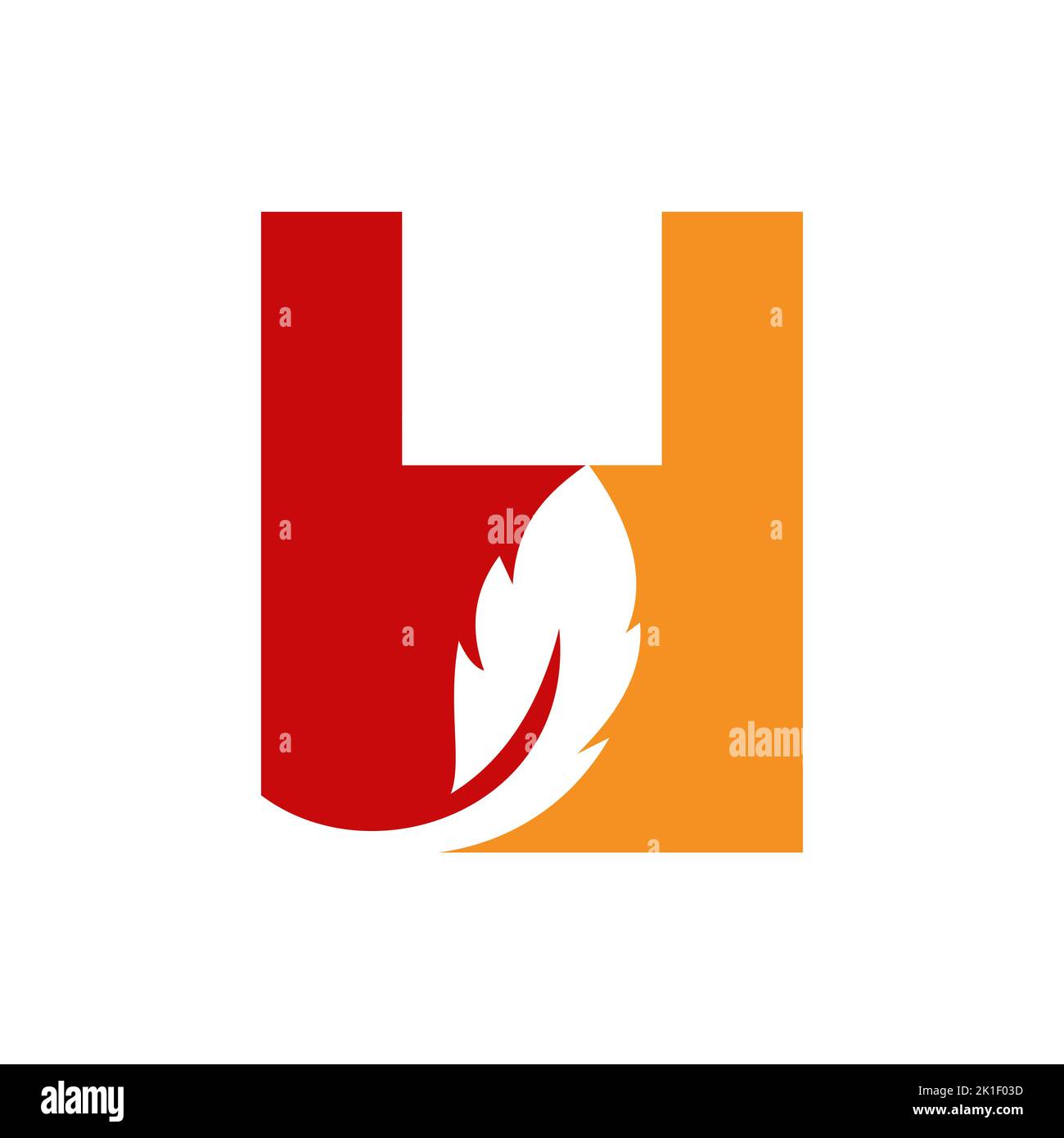 Letter H Bird Feather Logo Design Concept For Law Identity Vector ...