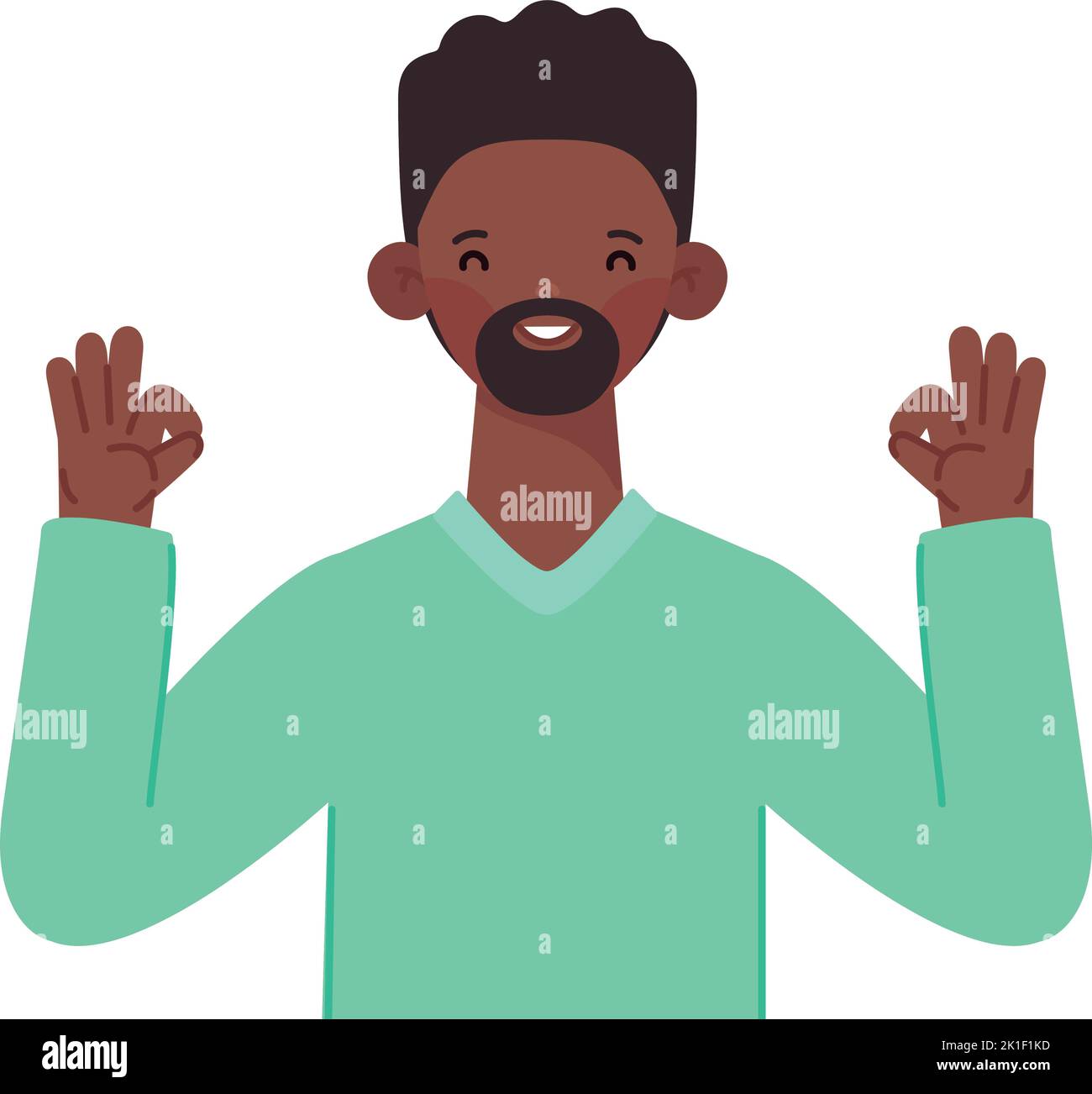 happy guy illustration Stock Vector Image & Art - Alamy