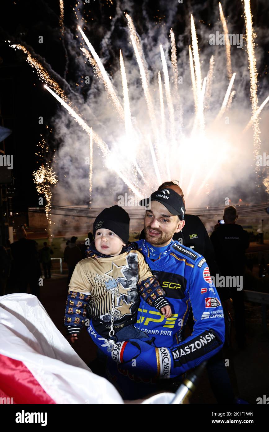 Poland's Bartosz Zmarzlik was the winner in Saturday's Kaeser FIM ...