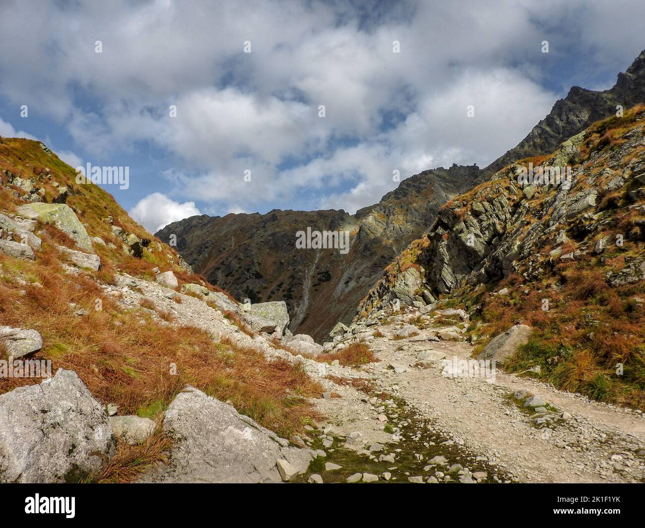 The mountain trail view of the Tatra Mountains, Poland Stock Photo - Alamy