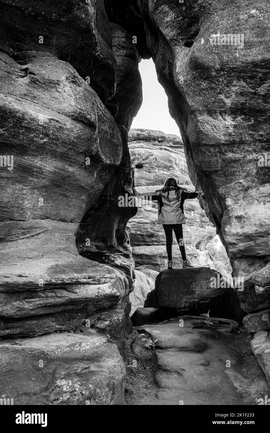 Brimham Rocks in Nidderdale, The Yorkshire dales, England Stock Photo ...