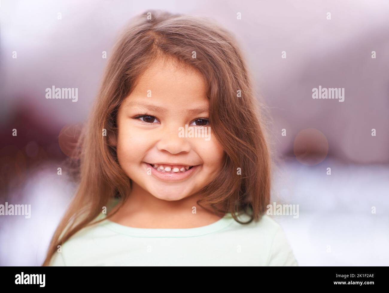 Little girls make the world sweeter. Portrait of a cute little girl ...