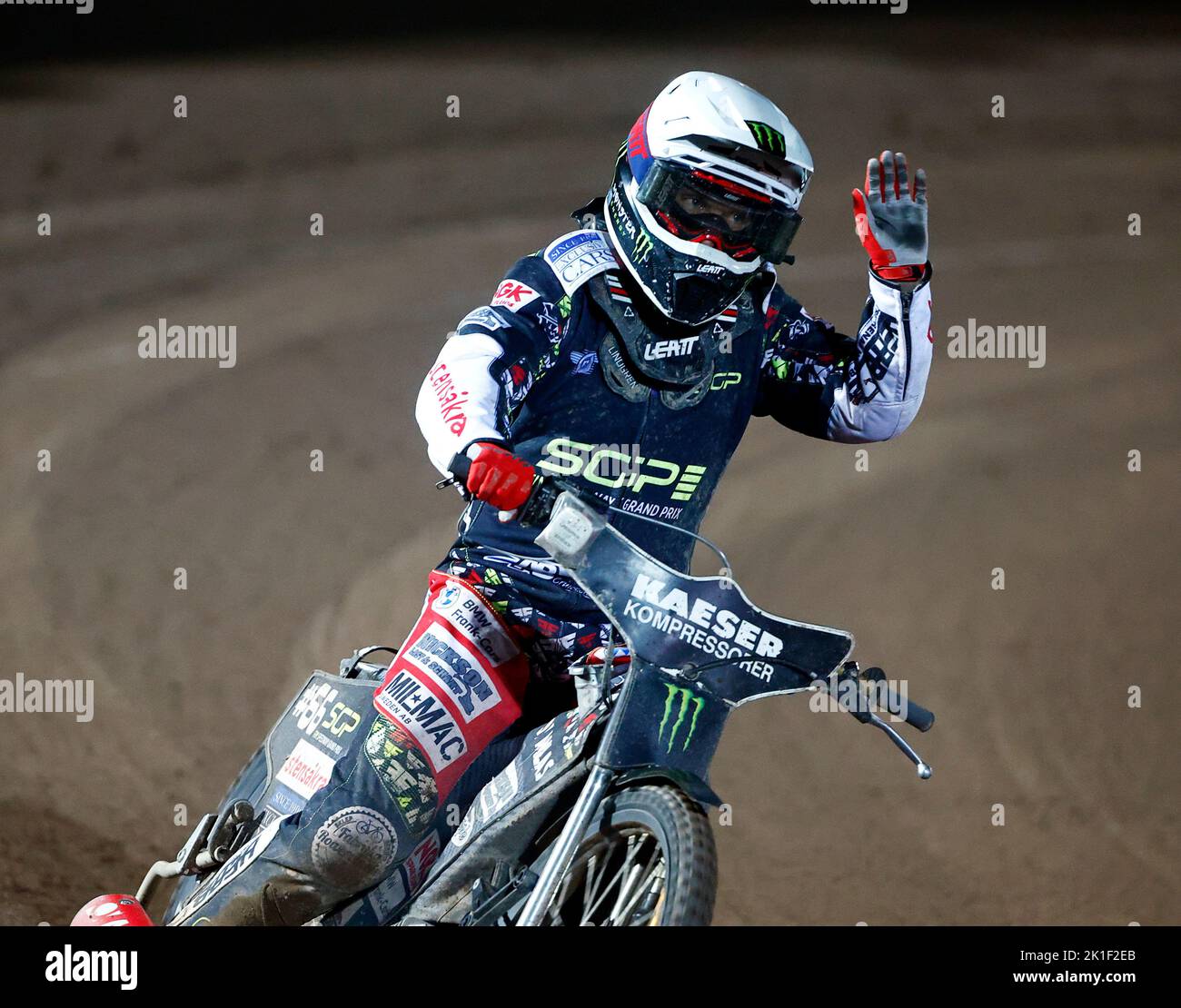 Poland's Bartosz Zmarzlik was the winner in Saturday's Kaeser FIM ...