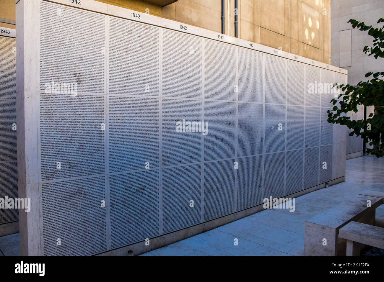 Paris, France - September 14, 2022 The Shoah Memorial is a place of ...