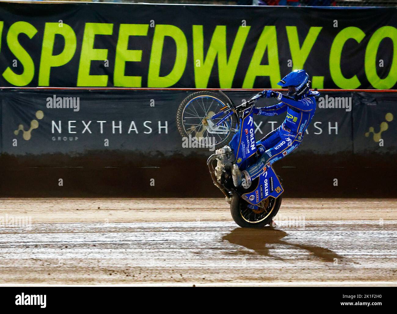 Poland's Bartosz Zmarzlik was the winner in Saturday's Kaeser FIM ...