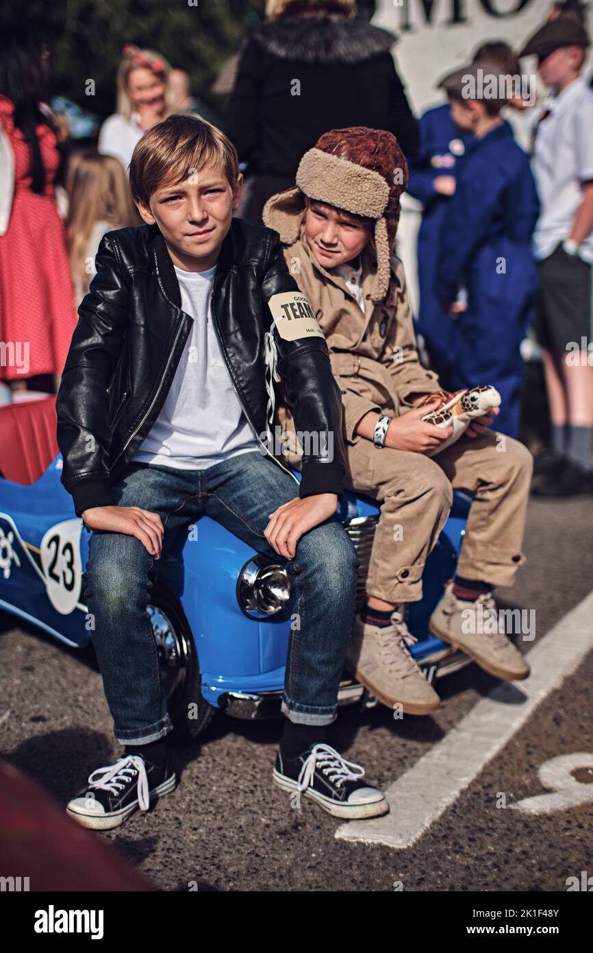 Goodwood, Chichester, UK. 18th Sep, 2022. Kids of Goodwood Revival's ...