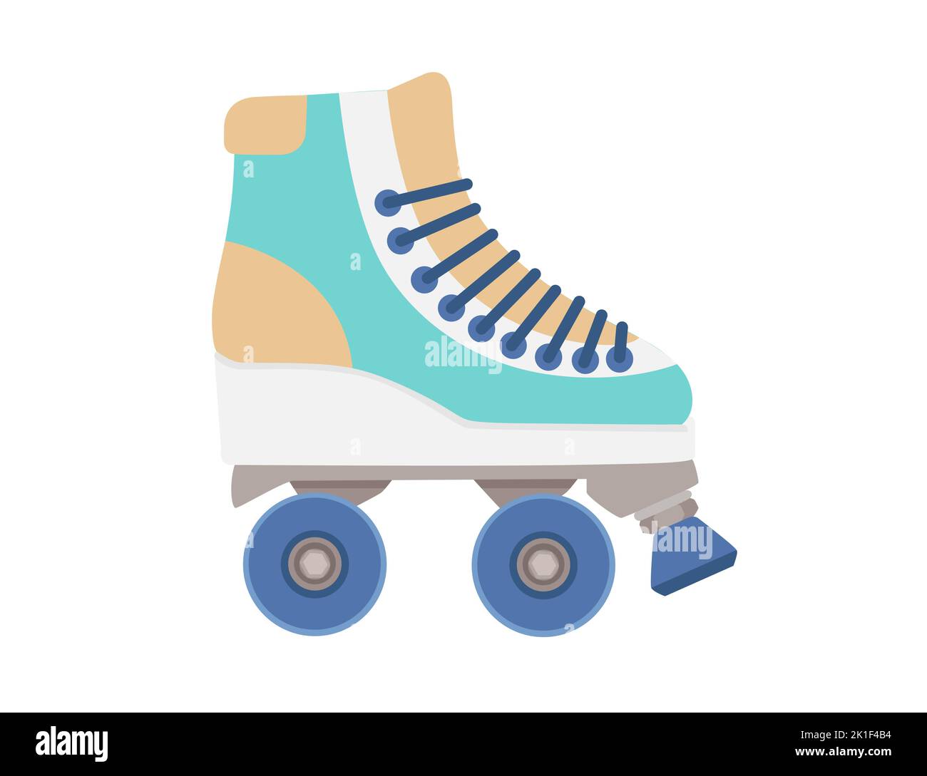 Modern design roller skates simple cartoon design vector illustration ...