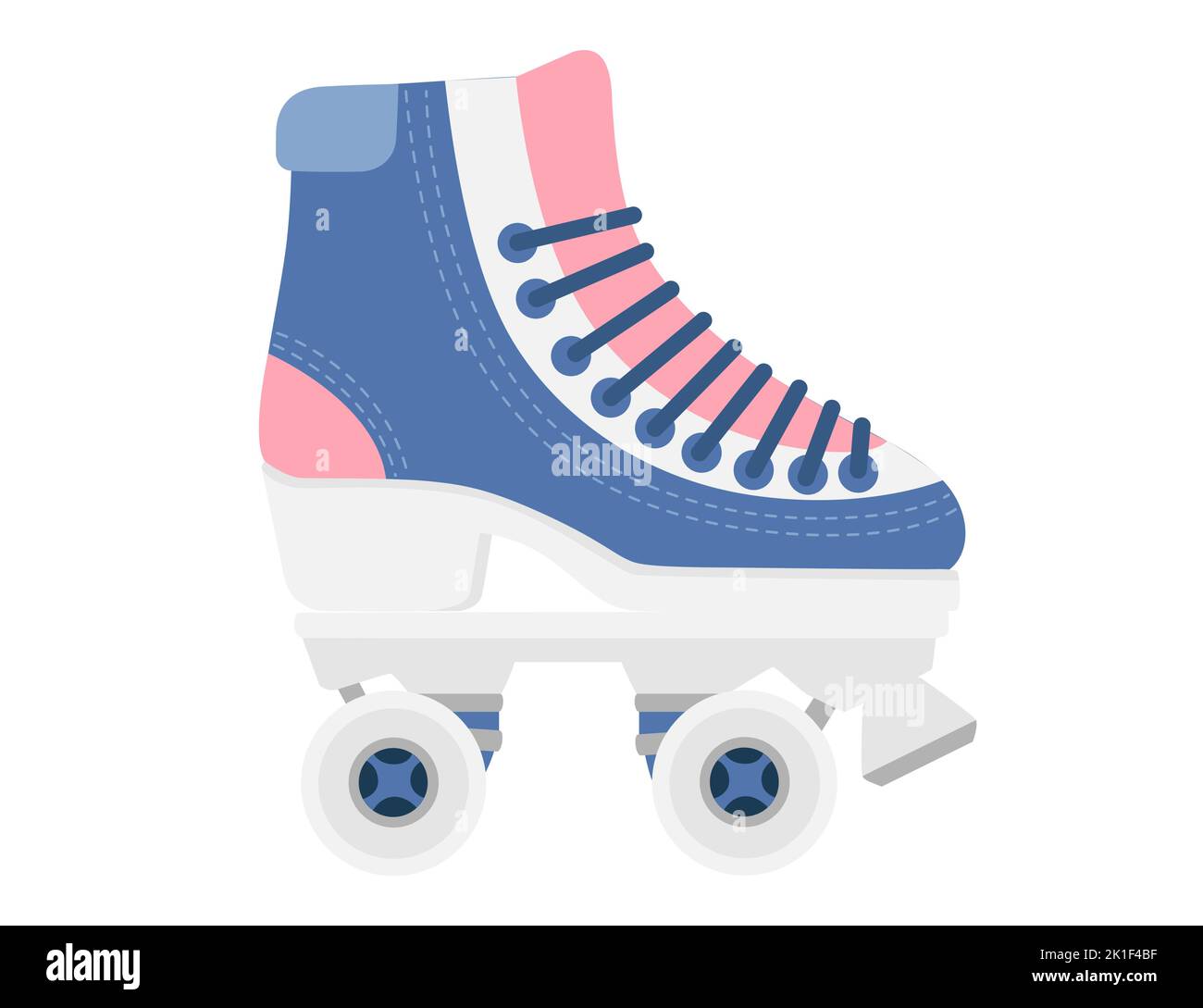 Modern design roller skates simple cartoon design vector illustration ...
