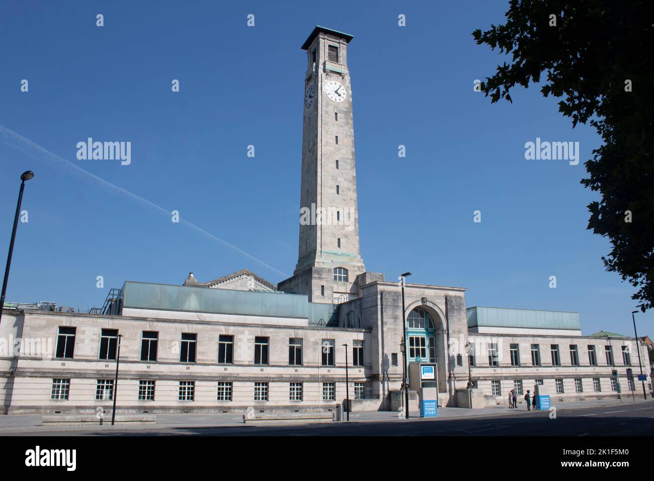 The clock tower of the SeaCity Museum, Havelock Road, Southampton ...