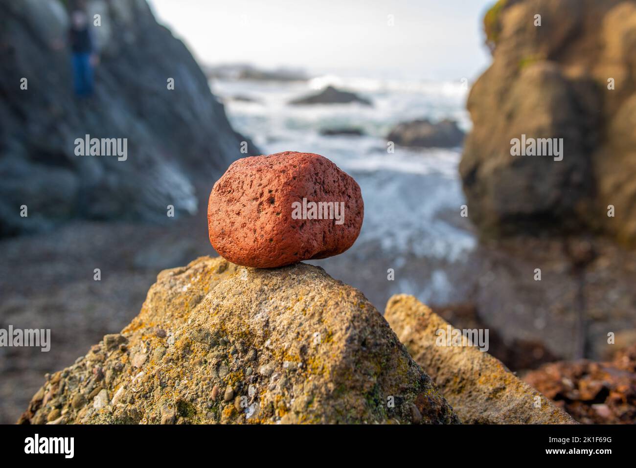 Seascape at Glass Beach, Fort Bragg, northern California Stock Photo ...