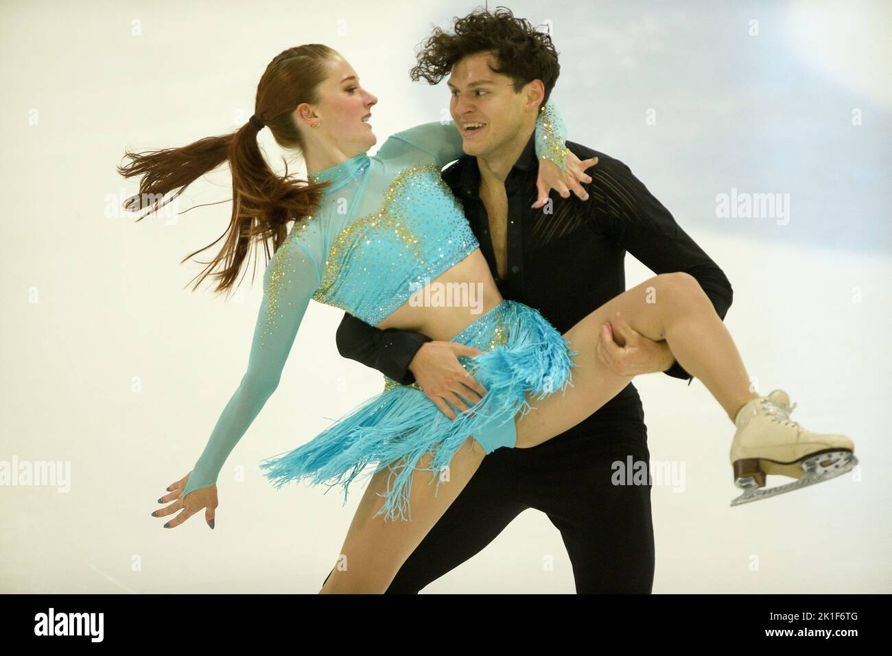 Emily BRATTI / Ian SOMERVILLE (Usa), ice dance rhythm dance during 2022 ISU Challenger Series ...