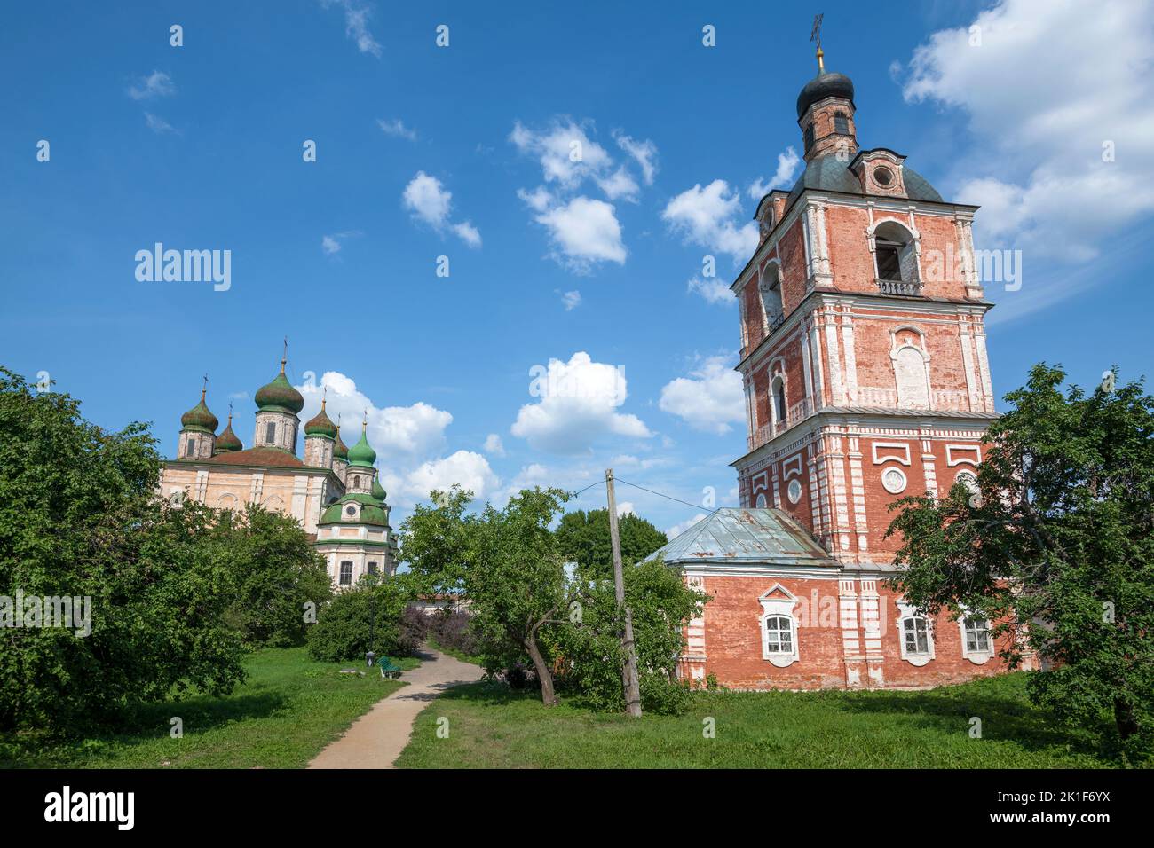 Sunny august day in Assumption Goritsky monastery. Pereslavl-Zalessky ...