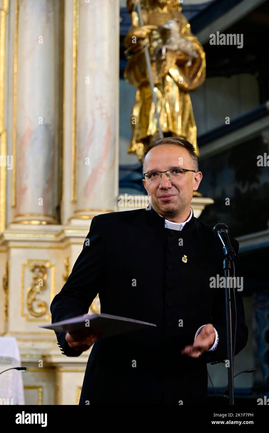 Thomasz Stawiak beim Eröffnungskonzert des 33. Schlesischen Musikfestes ...