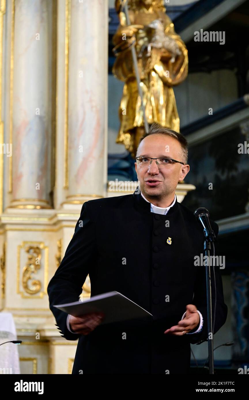 Thomasz Stawiak beim Eröffnungskonzert des 33. Schlesischen Musikfestes ...