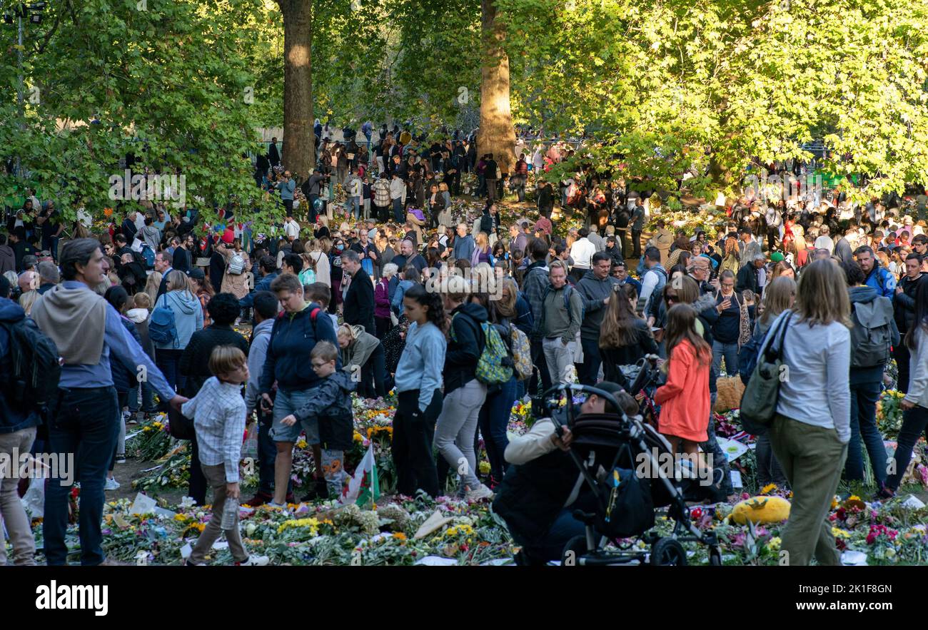 Tributes for Queen Elizabeth II including Corgis made from flowers ...