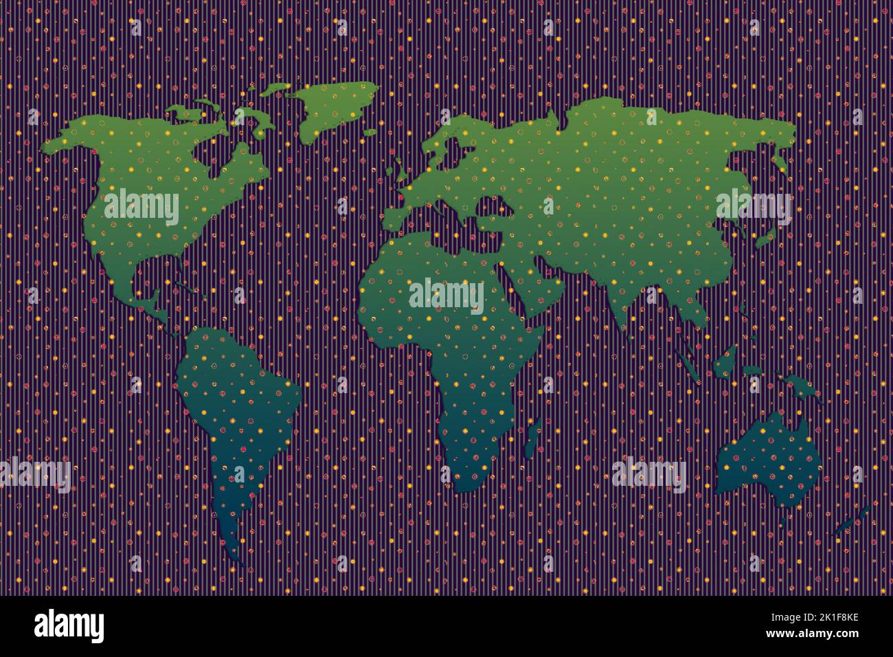 World map design. Earth with continents. Map of europe and america ...