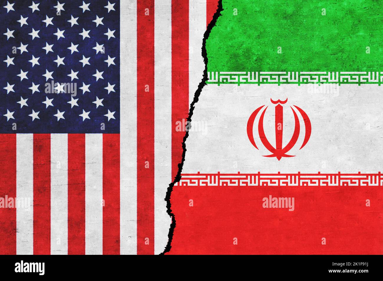 Iran and usa flags hi-res stock photography and images - Alamy