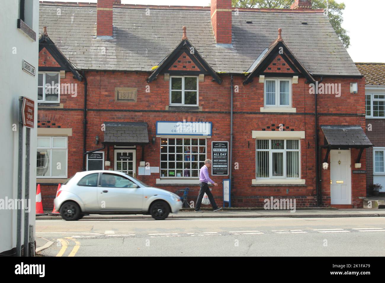 Hawarden village in North Wales Stock Photo - Alamy