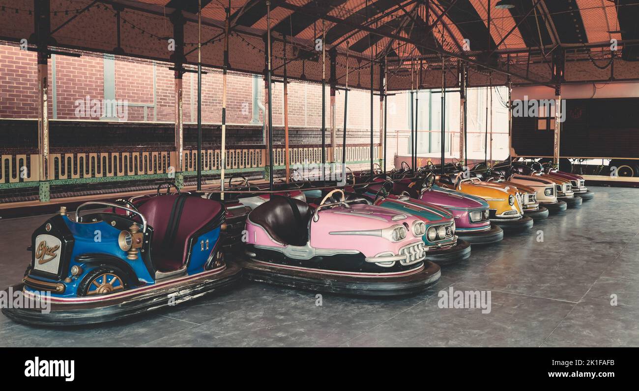 Bumper cars funfair historical hi-res stock photography and images - Alamy