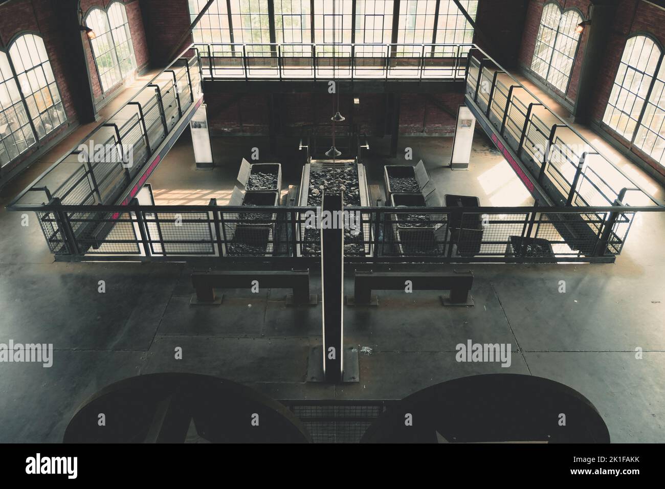 Indoor detail view of the zollern colliery in Dortmund Stock Photo - Alamy