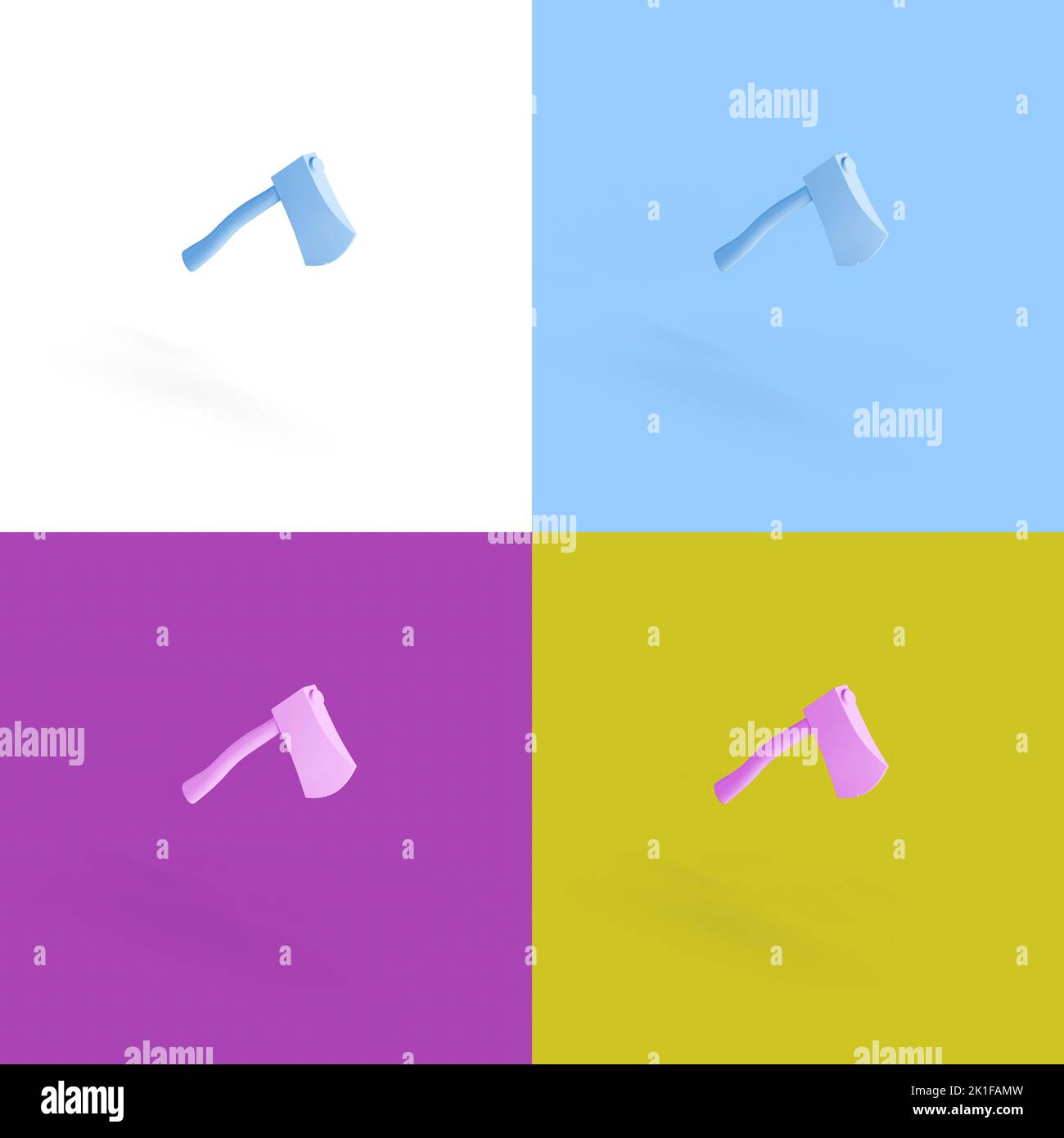 Rendered axe hi-res stock photography and images - Alamy