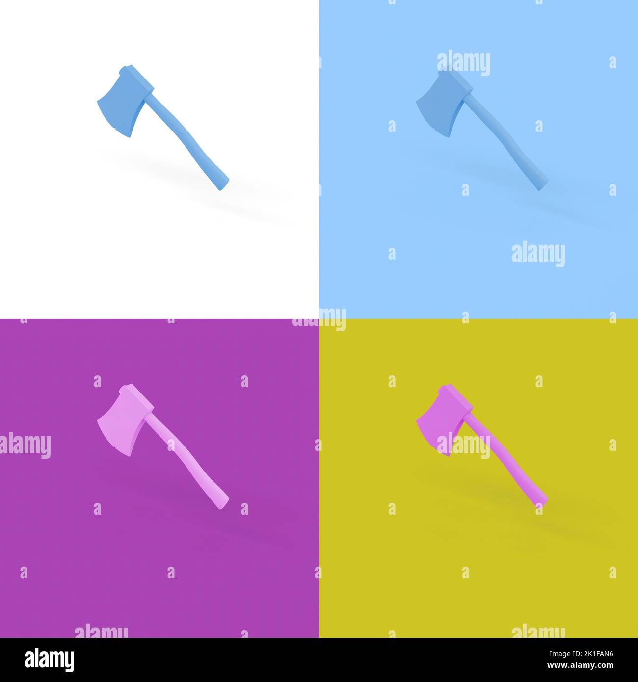 Rendered axe hi-res stock photography and images - Alamy