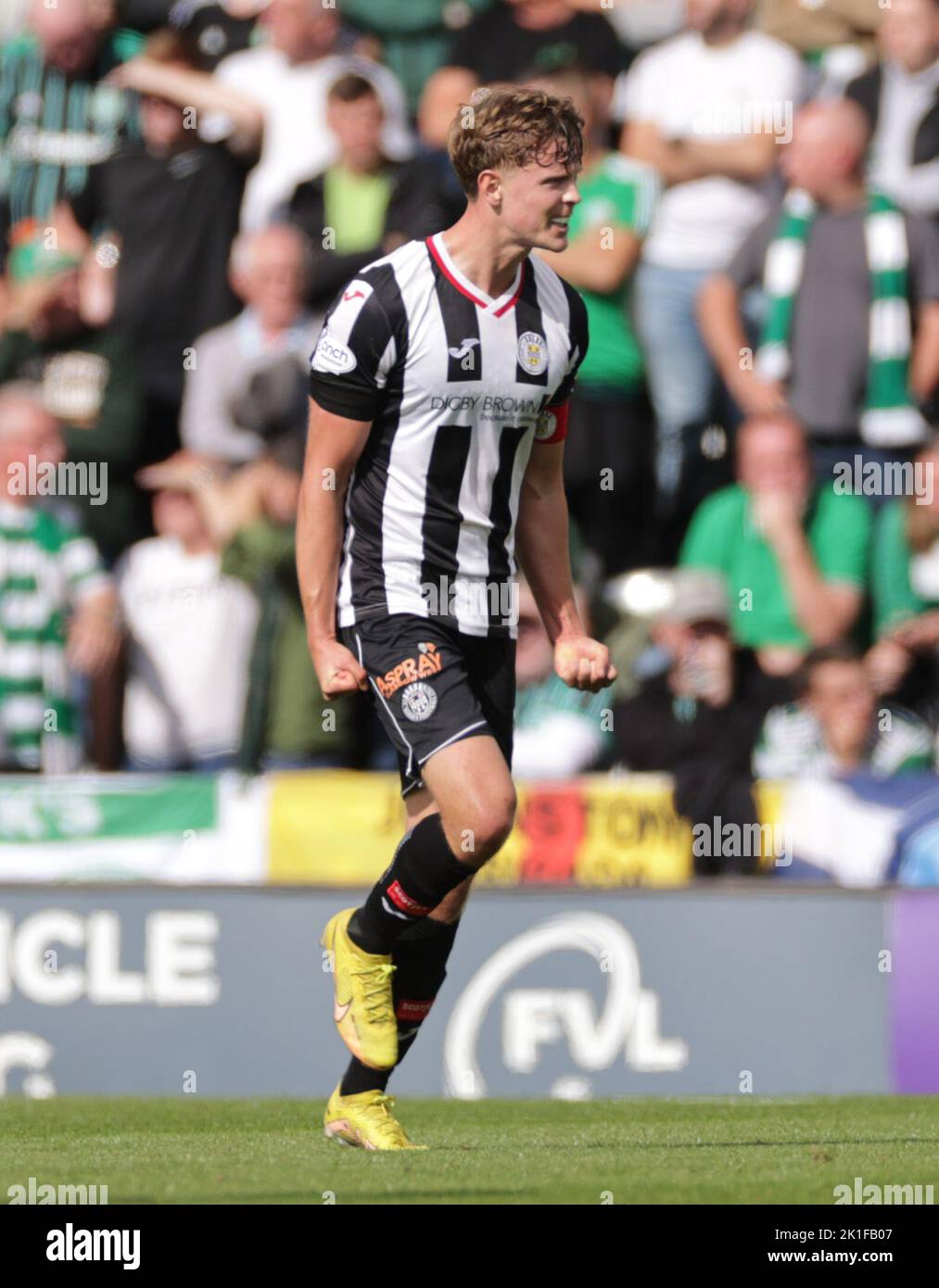 St Mirren's Mark O'Hara celebrates scoring their side's first goal of ...